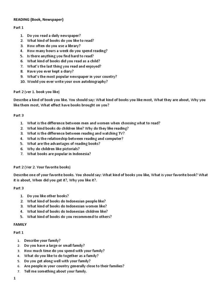 50 Speaking Topics PDF | Download Free PDF | News | Hobbies