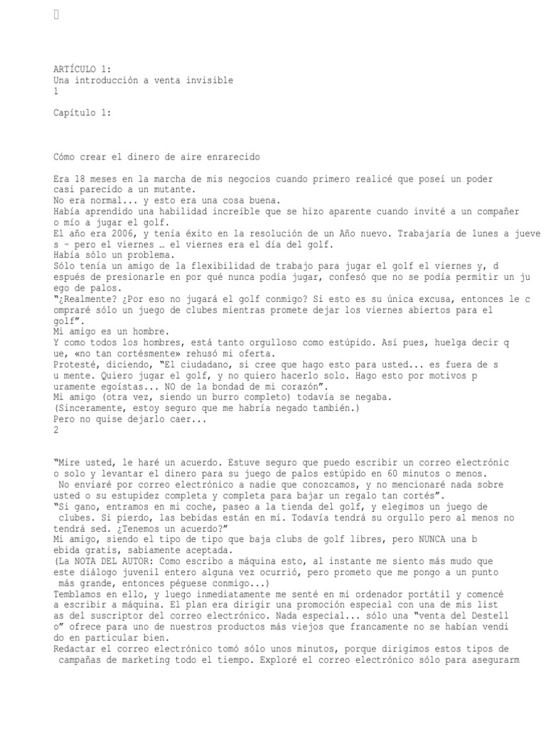 Español Invisible Selling Machine | Descargar gratis PDF | Yo nube ...