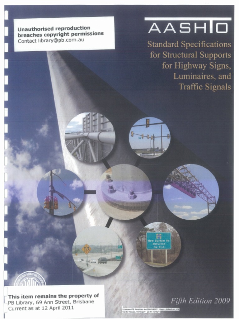 AASHTO - STD Spec For STRCT Supps For Hwy Signs, Luminaires, and ...