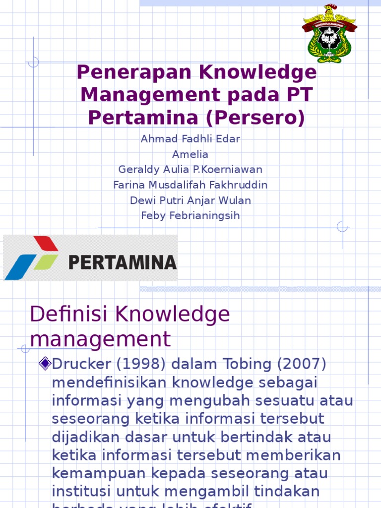 Presentasi KM Pertamina | PDF