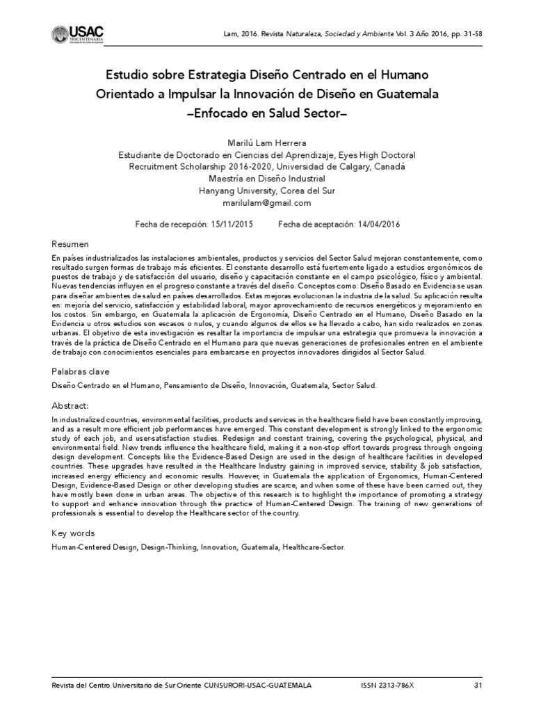Ejemplo De Articulo Academico Pdf Diseño Hospital