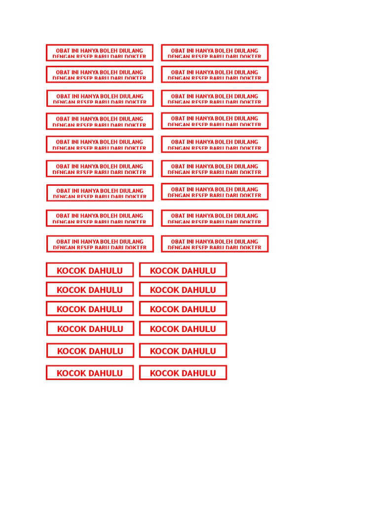 Label Ni Dan KD | PDF