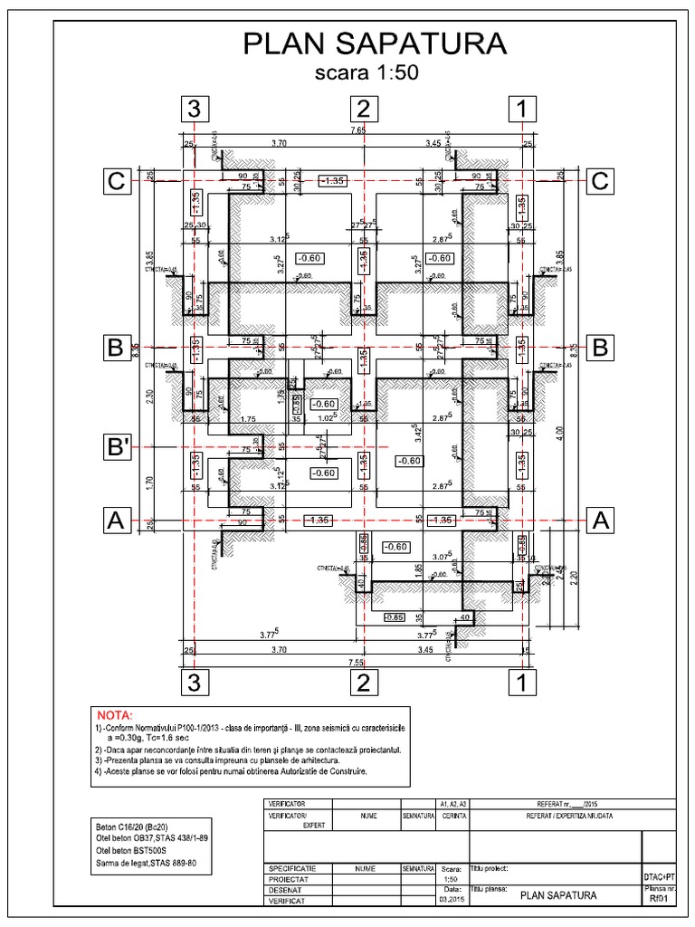 Plan Sapatura A3 | PDF