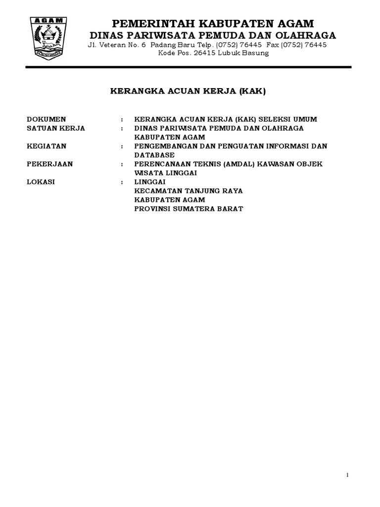 Kak Amdal Linggai | PDF