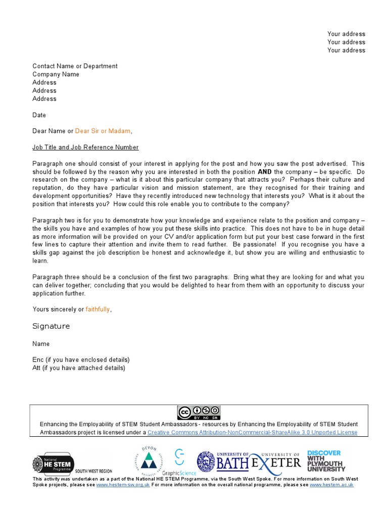 Drafting an Effective Cover Letter: Highlighting Your Skills and ...