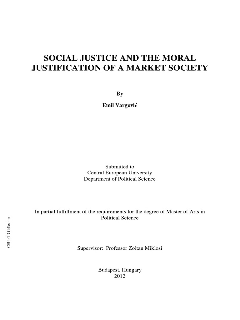 Vargovic Emil PDF | PDF | John Rawls | Justice