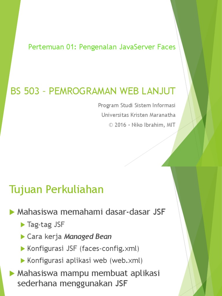 Session 01 - Pengenalan JavaServer Faces | PDF | Komputer