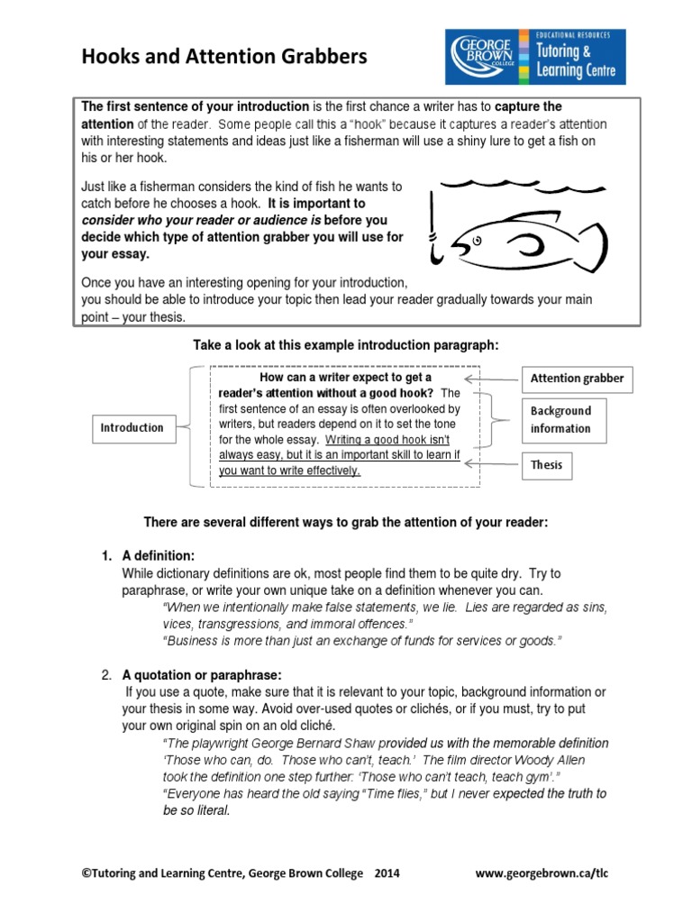Hooks and Attention Grabbers PDF | PDF