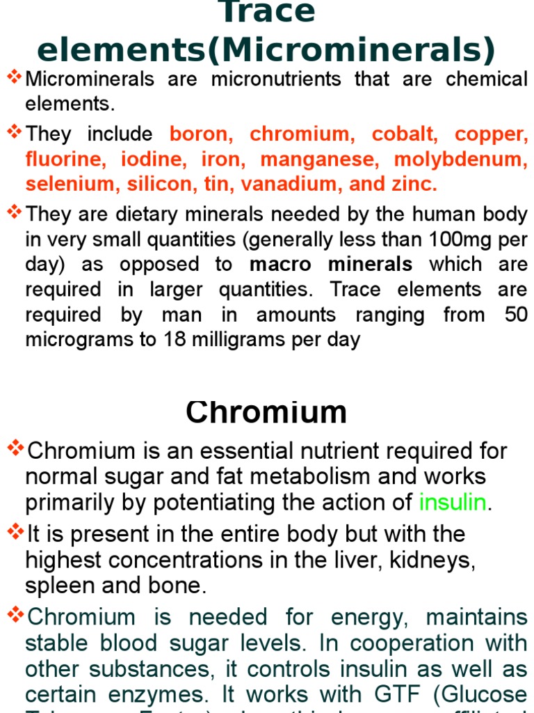 Trace Elements(Microminerals) | Molybdenum | Metabolism
