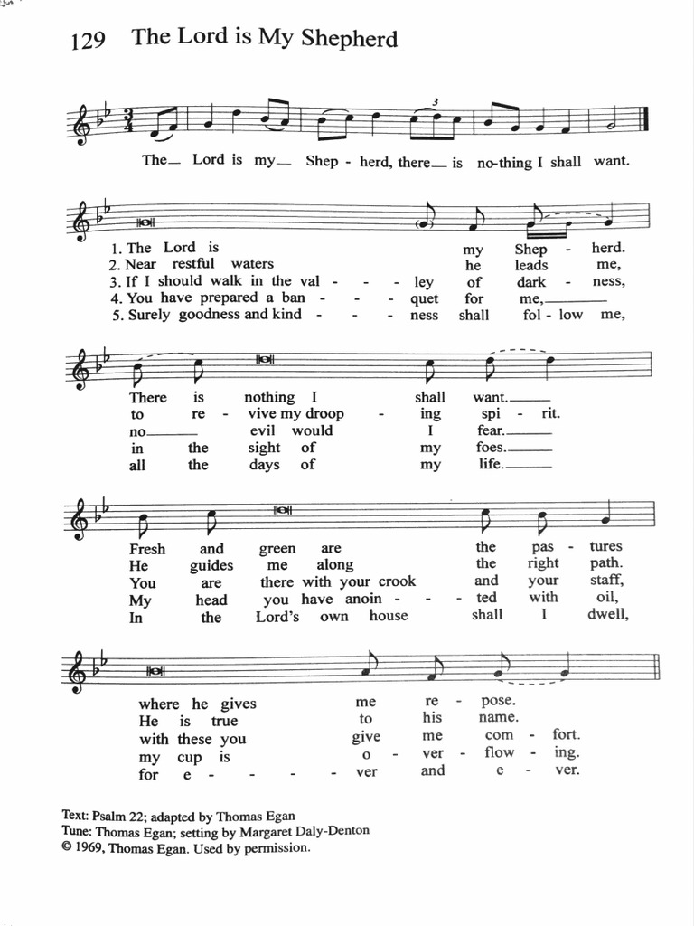 The Lord is my Shepherd