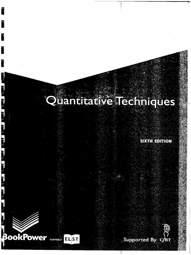 Quantitative Techniques - 6th Ed. by T Lucey | PDF