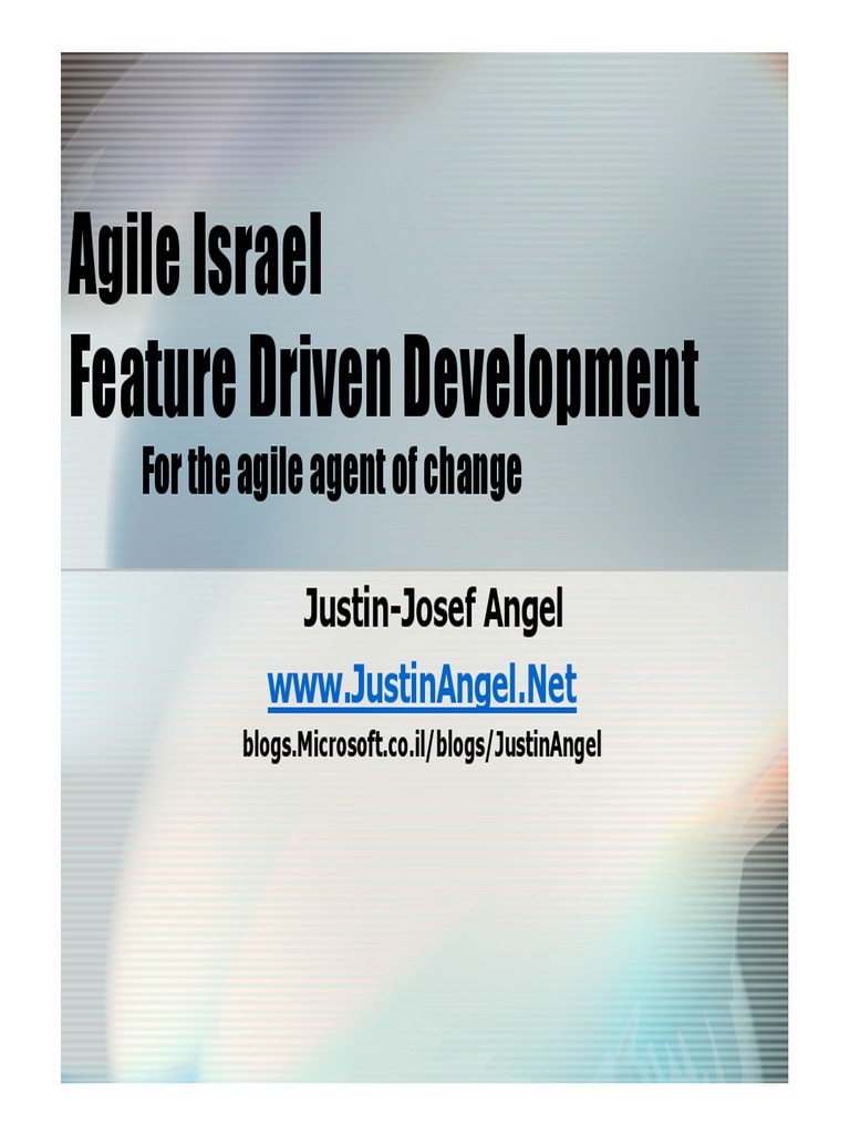 Metodología: Feature Driven Development | PDF | Agile Software Development | Software ...
