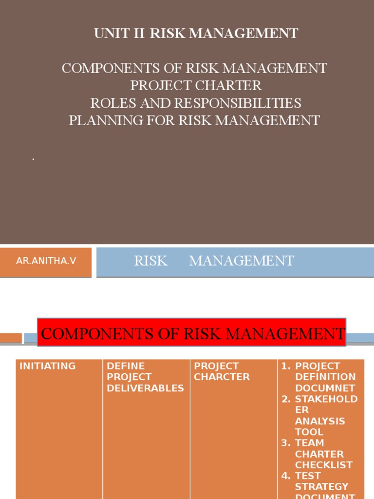 Unit 2 - Risk Management Part 1 | PDF | Risk Management | Project Manager