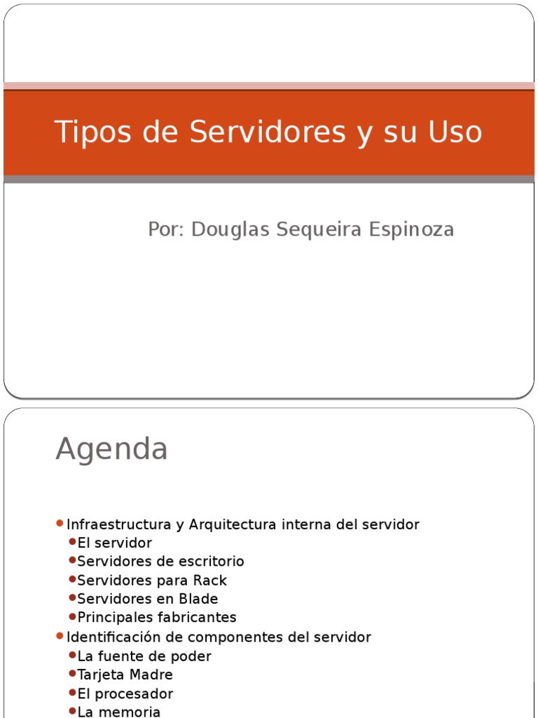 Tipos de Servidores y Su Uso - Taller de Servidores | PDF ...