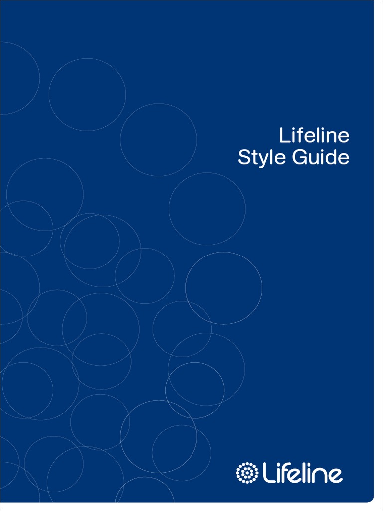Lifeline Style Guide FINAL | PDF | Arial | Verdana