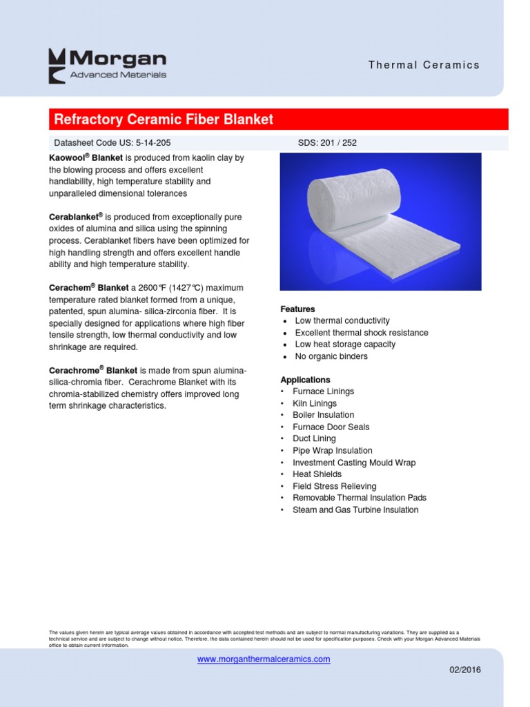 Refractory Ceramic Fiber Blanket | PDF | Refractory | Ceramics