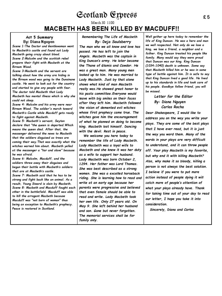 macbeth comic | Macbeth