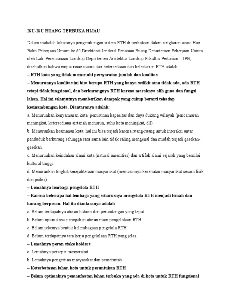 Isu PWK Dan Studi Kasus | PDF