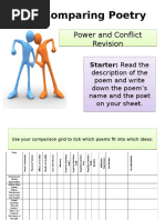 Example Poetry Comparison Plan | PDF