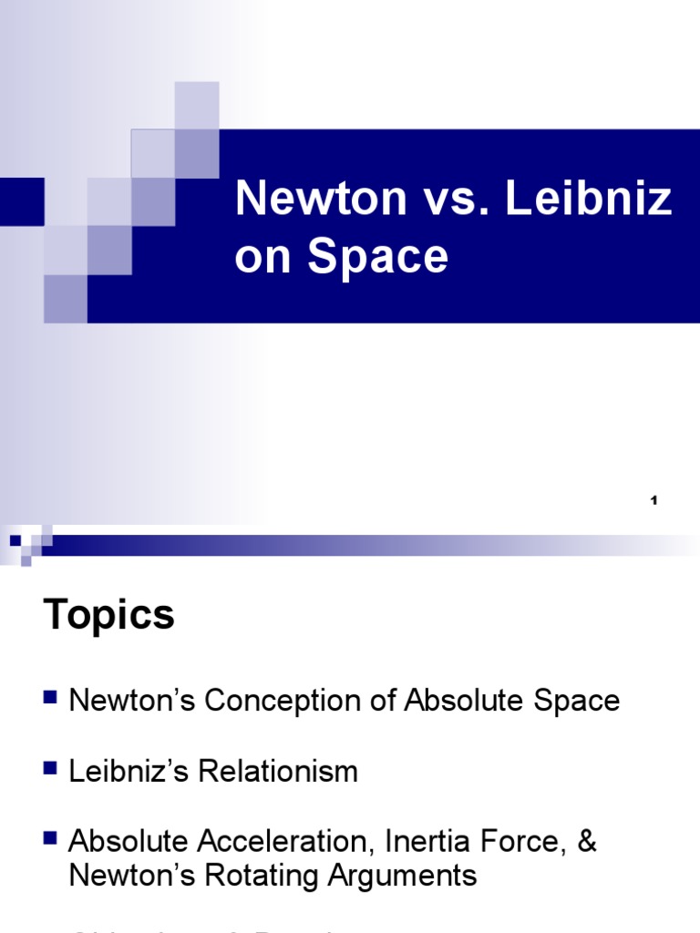 Newton vs Leibniz | Inertia | Space
