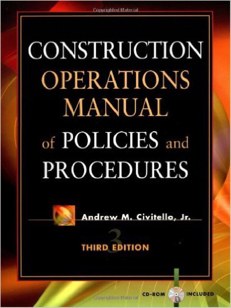 Sidney Levy - Construction Operations Manual of Policies and Procedures ...