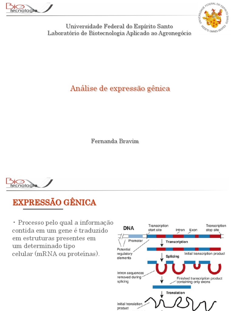 Analise de Expressao Genica | PDF | Reação em cadeia da polimerase | Gene