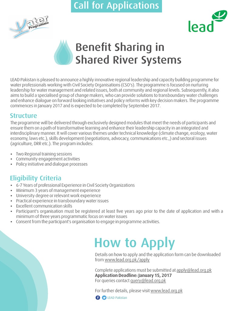 Call For Application - Flyer | PDF | Capacity Building | Leadership