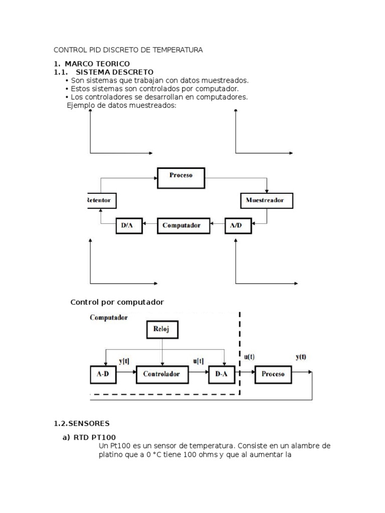 Control Pid Discreto de Temperatura | PDF | Par termoeléctrico ...