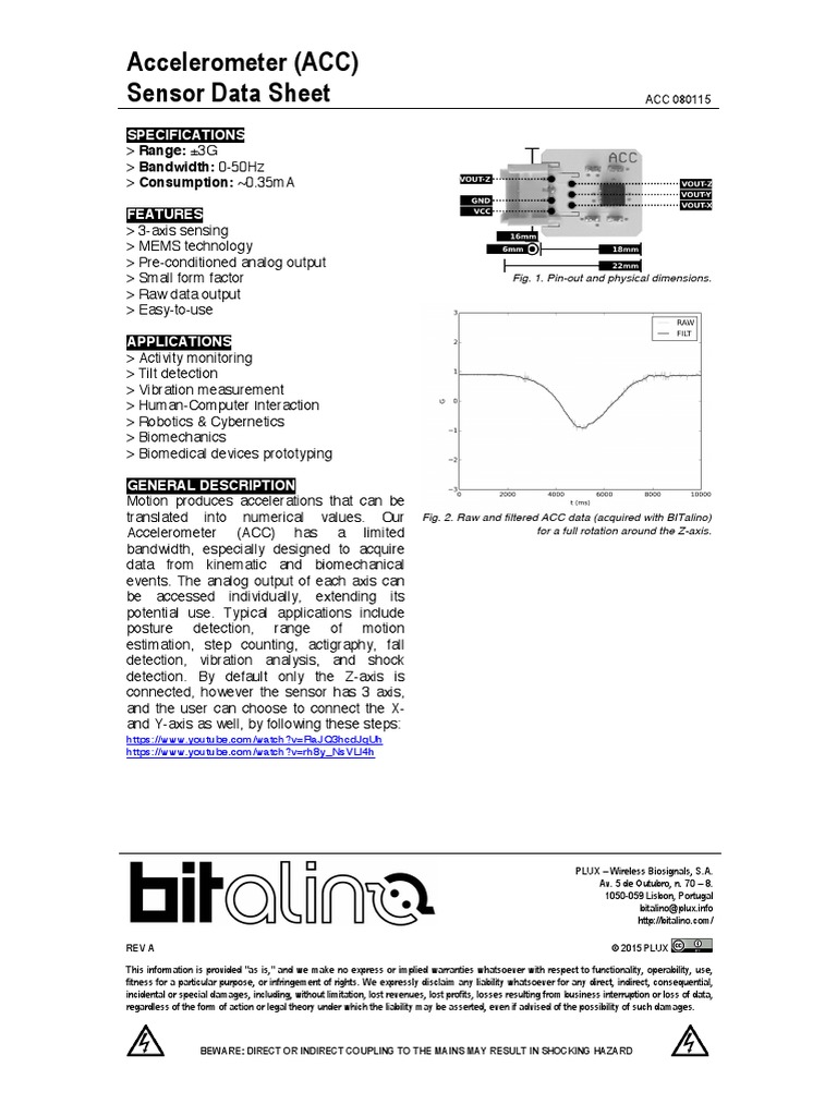 ACC Sensor Datasheet PDF | PDF | Accelerometer | Sensor