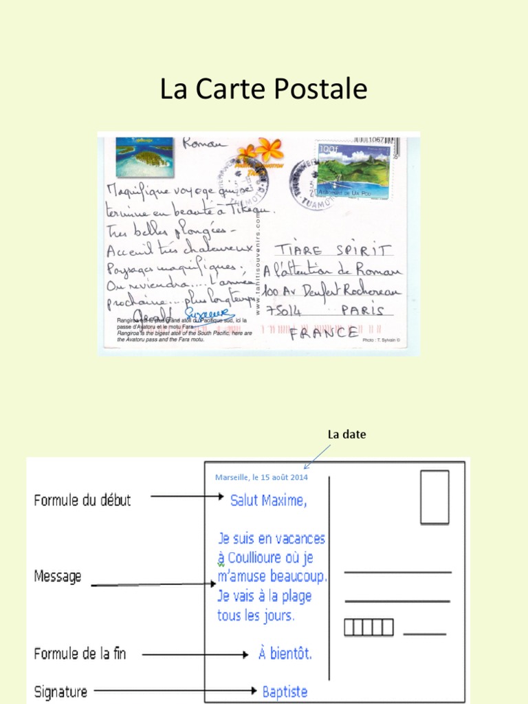 A1 Carte Postale FLE | PDF | Loisirs
