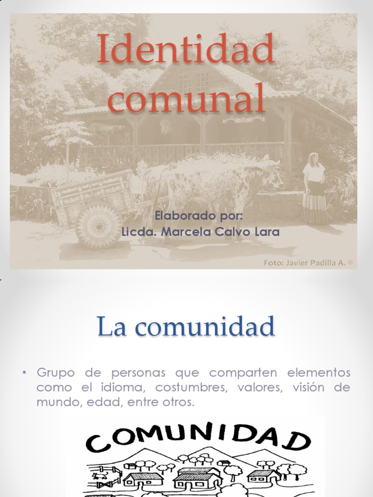 Identidad Comunal 2017 PDF | PDF