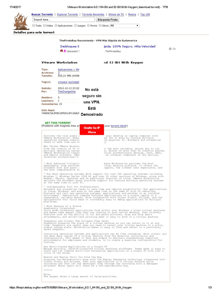 VMware Workstation 9.0 | PDF | Virtual Machine | Operating System