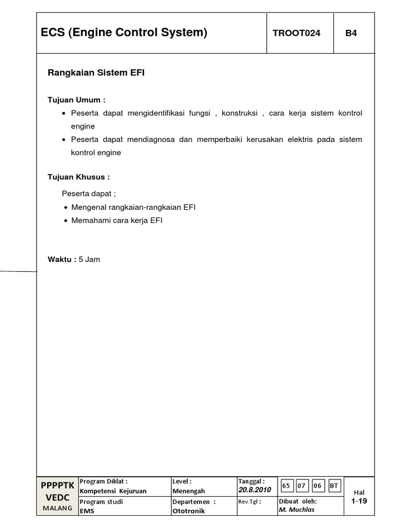 Rangkaian Sistem Efi Pdf