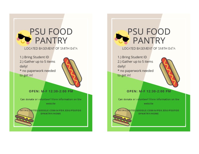 PSU Food Pantry Handout | PDF