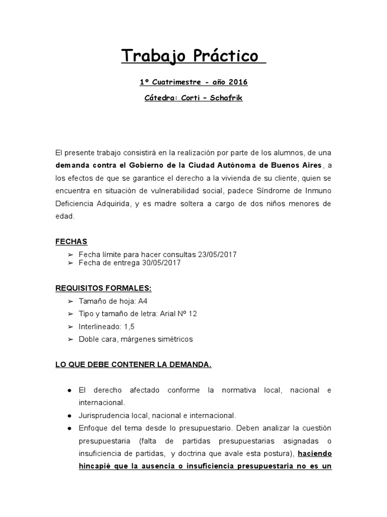 Trabajo PR Ctico | PDF | Buenos Aires | Caso de ley