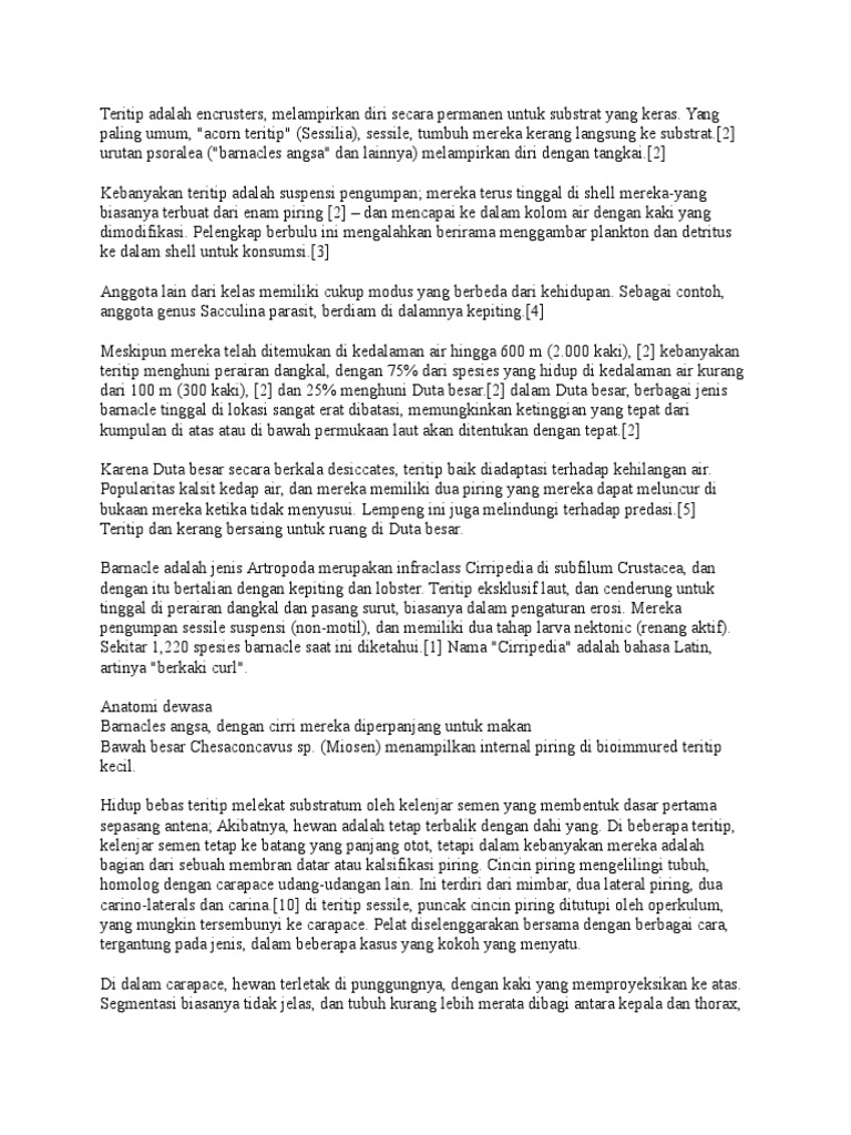 Teritip Adalah Encrusters | PDF