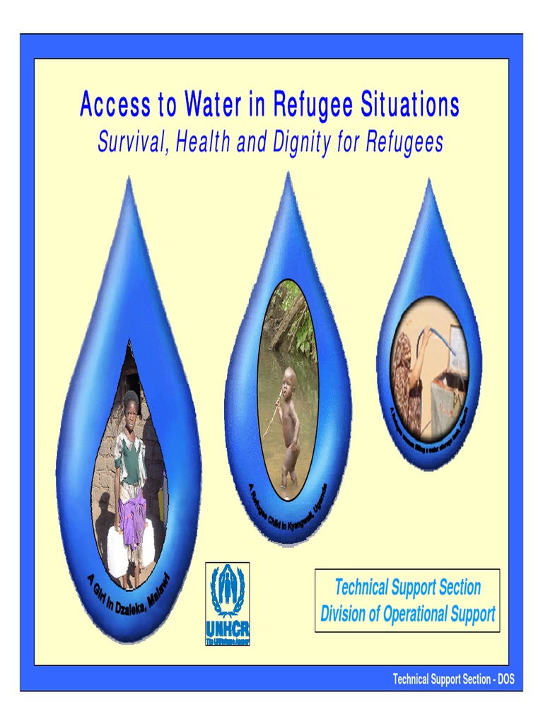 Unhcr Water Brochure PDF | PDF | Sanitation | Water Resources