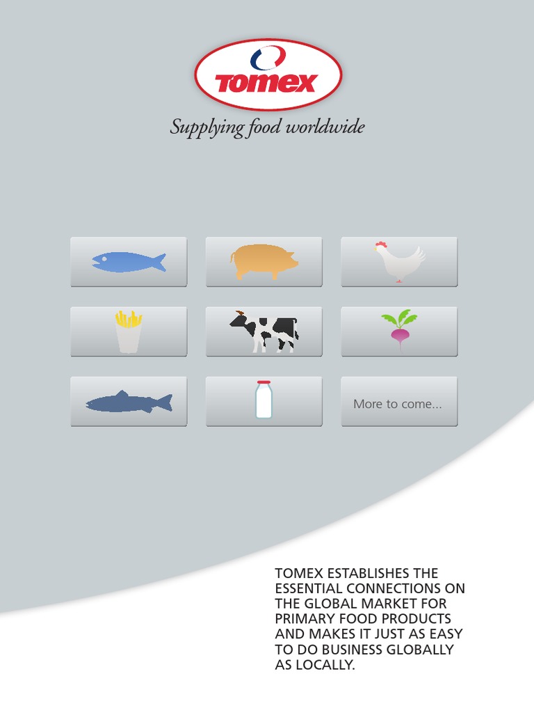 Brochure Presentation of Tomex | PDF | Denmark | Foods