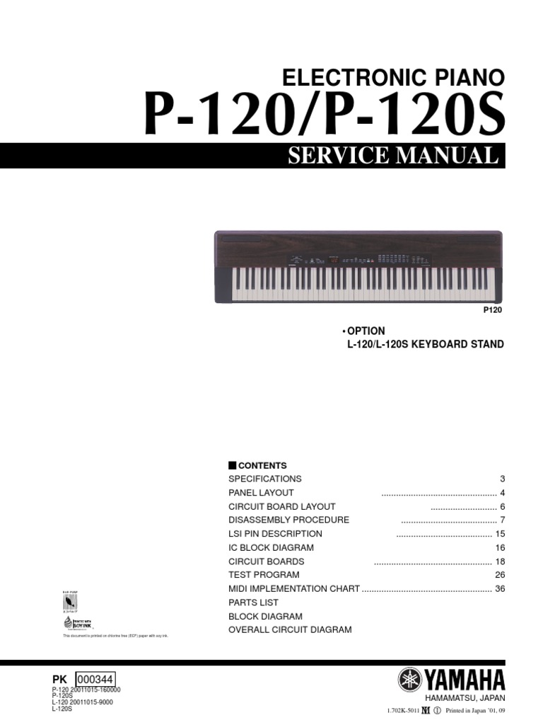 Yamaha p-120 S | PDF