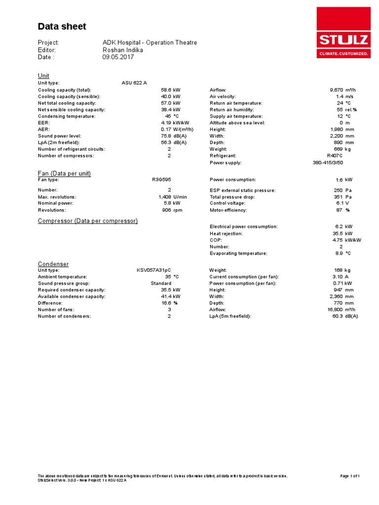 ADK Hospital Operation Theatre Specs | PDF | Mechanical Fan | Air ...