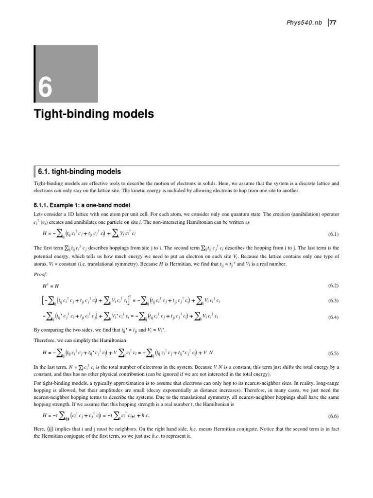 Chapter 6 | PDF | Eigenvalues And Eigenvectors | Hamiltonian (Quantum ...