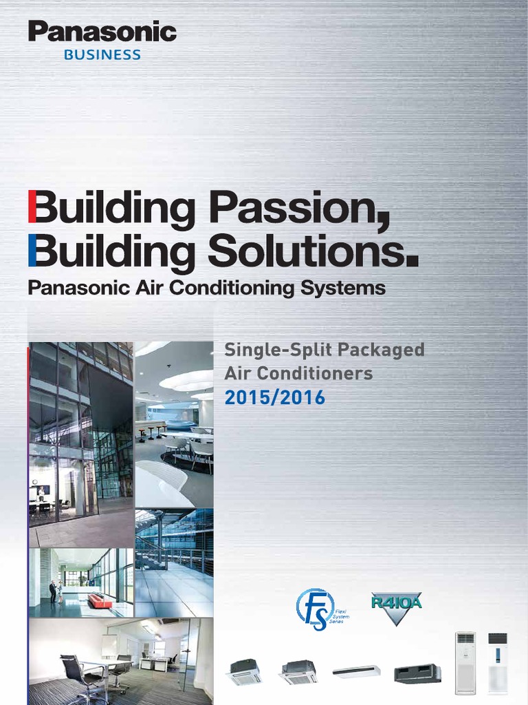 Katalog Single Split Packaged AC 2015-2016 Panasonic | PDF | Mechanical ...