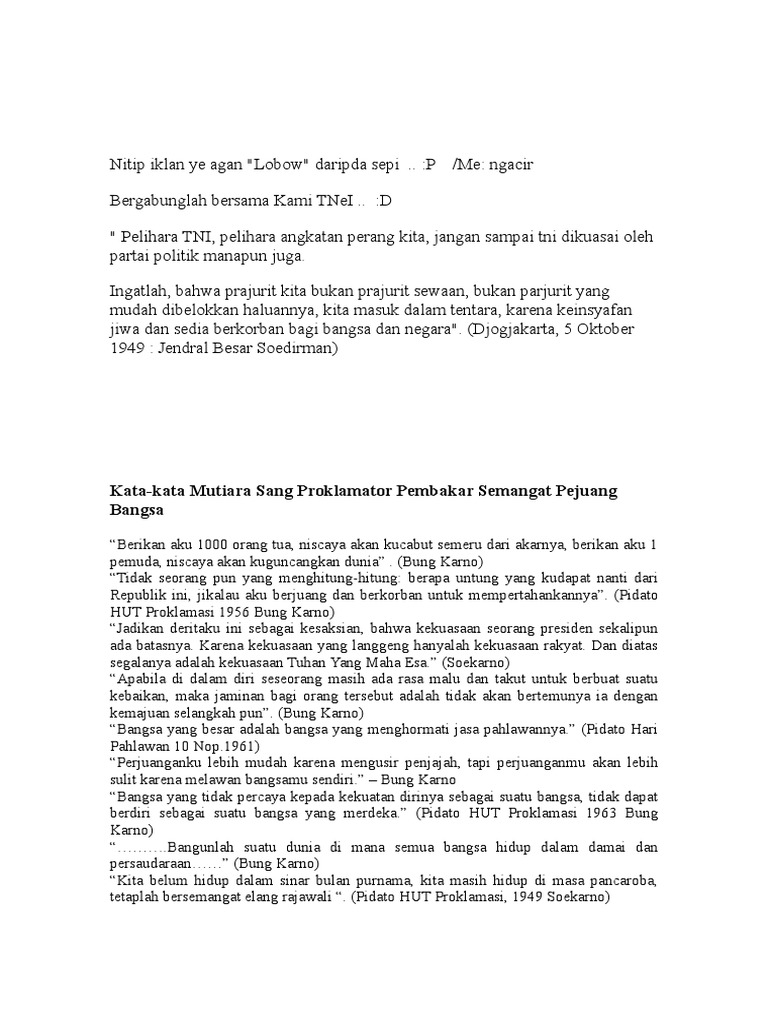 Kata Pembakar Semangat | PDF