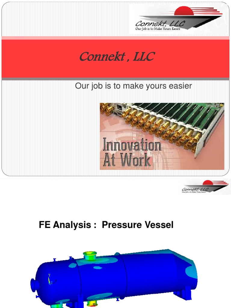 FEA Pressure Vessel | PDF | Strength Of Materials | Stress (Mechanics)