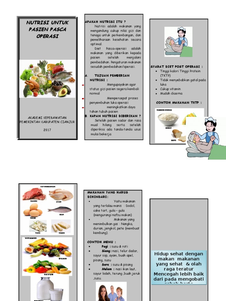 LIFLET Nutrisi Post Op | PDF