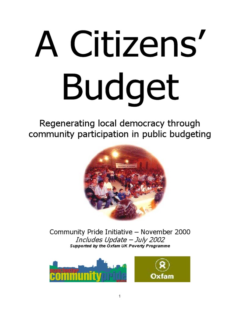 A Citizens' Budget: Regenerating Local Democracy Through Community ...