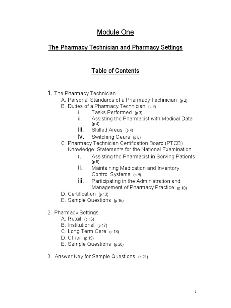 Module 1 | PDF | Pharmacy | Medical Prescription