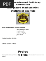 CXC:CAPE Integrated Mathematics past paper 2018