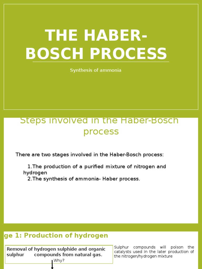 Haber Bosch Process, Revision of the Revised Edition 2017, 2017.pptx ...