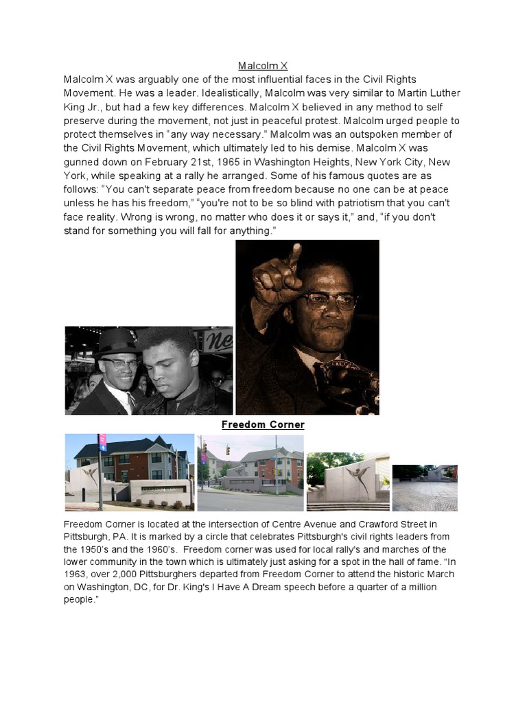 Malcolm X and Key Civil Rights Events | PDF | African American Civil ...